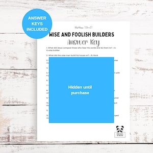 Wise and Foolish Builders Bible Trivia Game | House on the Rock Kids ...