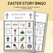 Easter Story Bingo Set for Kids - Bible Story Activity, Resurrection ...