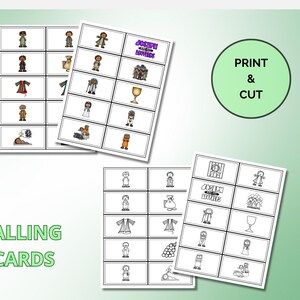 Joseph Bingo Set for Kids - Bible Story Activity, Joseph and His ...