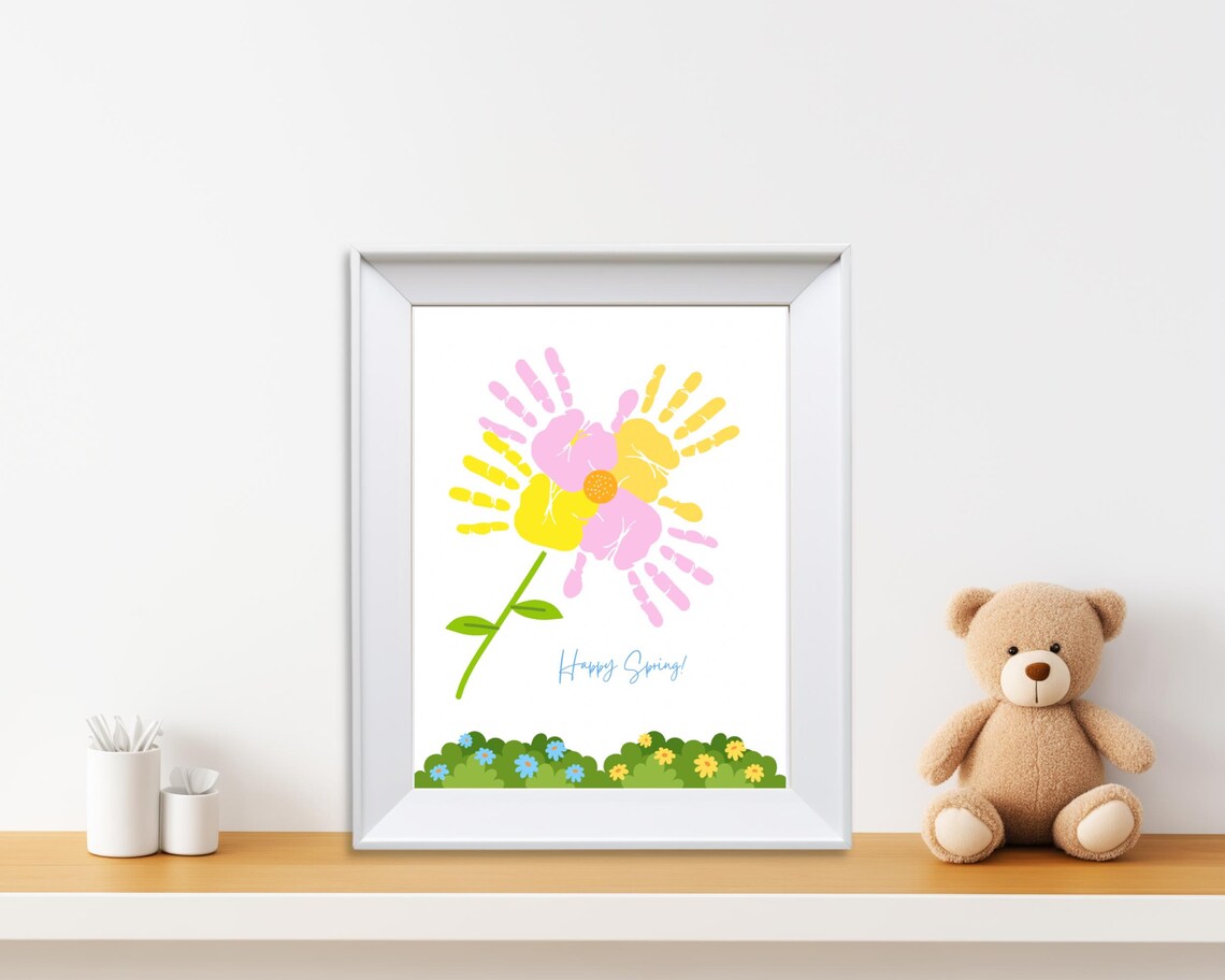 Spring Handprint Art, Spring Preschool Activity, Craft for Toddlers ...