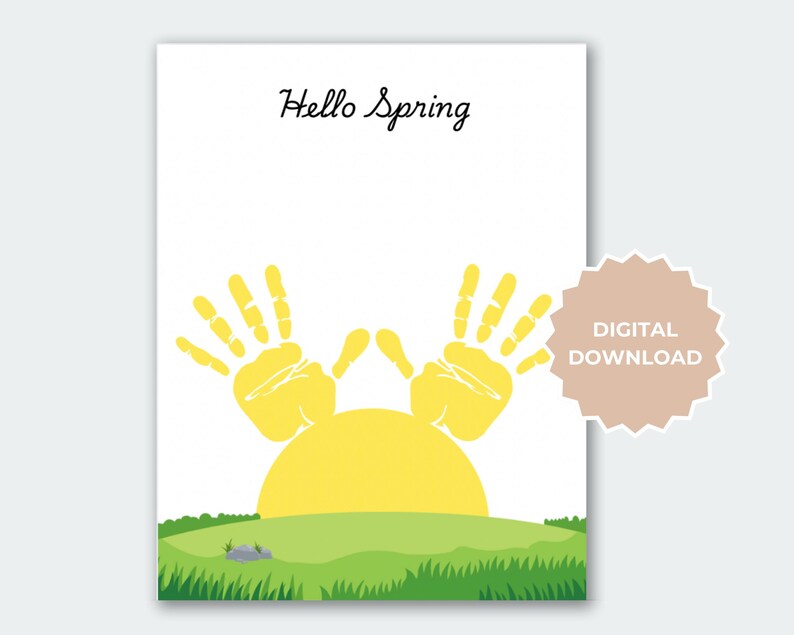 Spring Handprint Art, Spring Preschool Activity, Craft for Toddlers ...