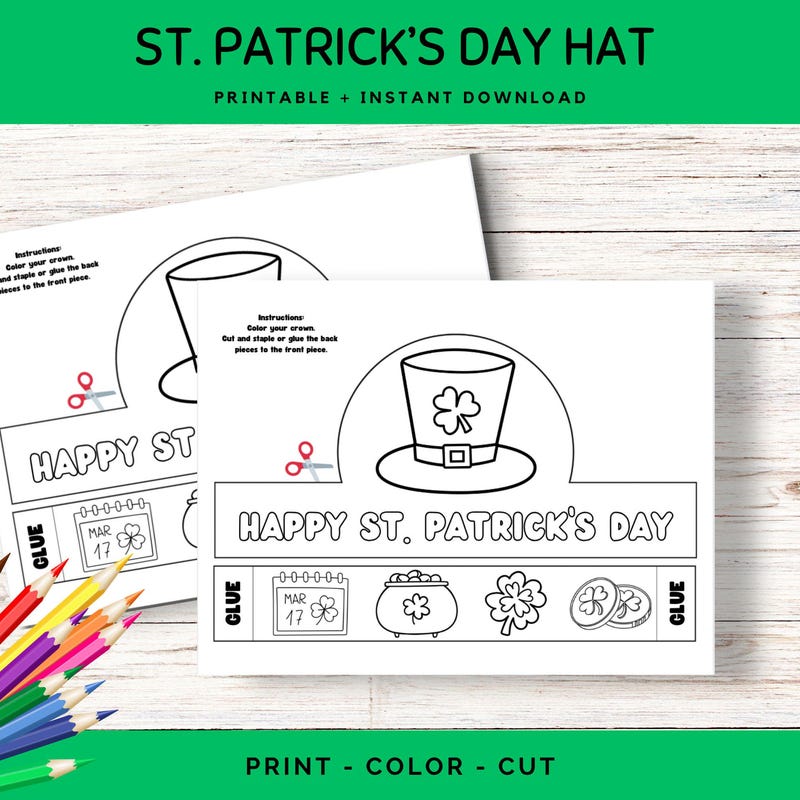 St Patricks Hat Clipart - Etsy