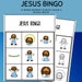 Bible Bingo Set for Kids Bible Story Activity, New Testament Bible ...