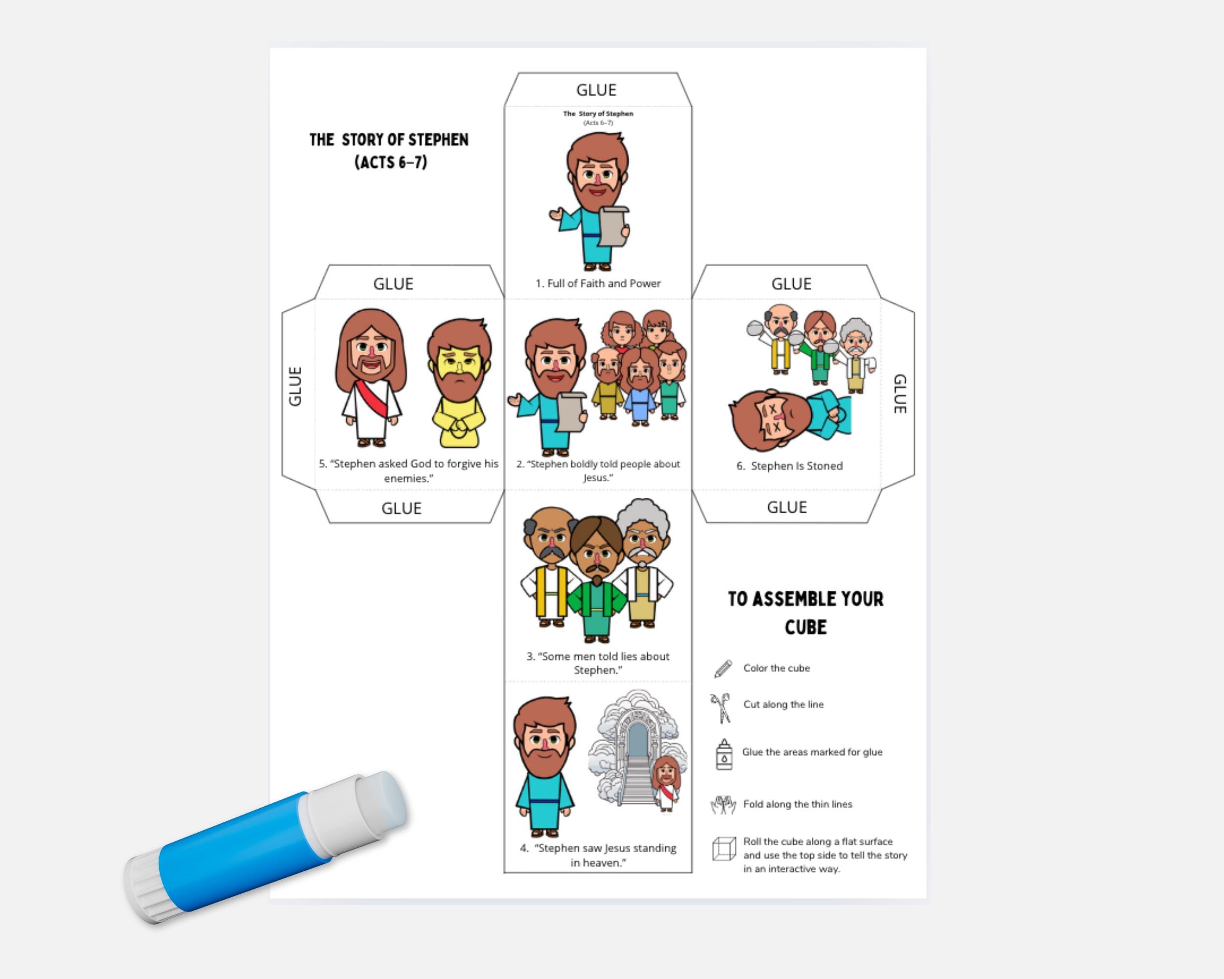 Stephen the Martyr Bible Lesson for Kids | Acts 6–7 Story Craft | First ...
