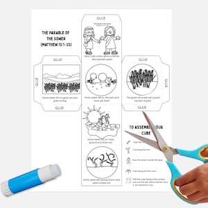 Parable of the Sower Bible Story Cube | Printable Craft for Kids ...