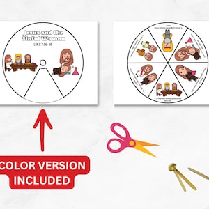 Lazarus and the Rich Man Coloring Wheel – Luke 16 for Kids – Parables ...