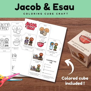 Jacob and Esau Printable Bundle, Fun Bible Activity for Kids, Bible ...