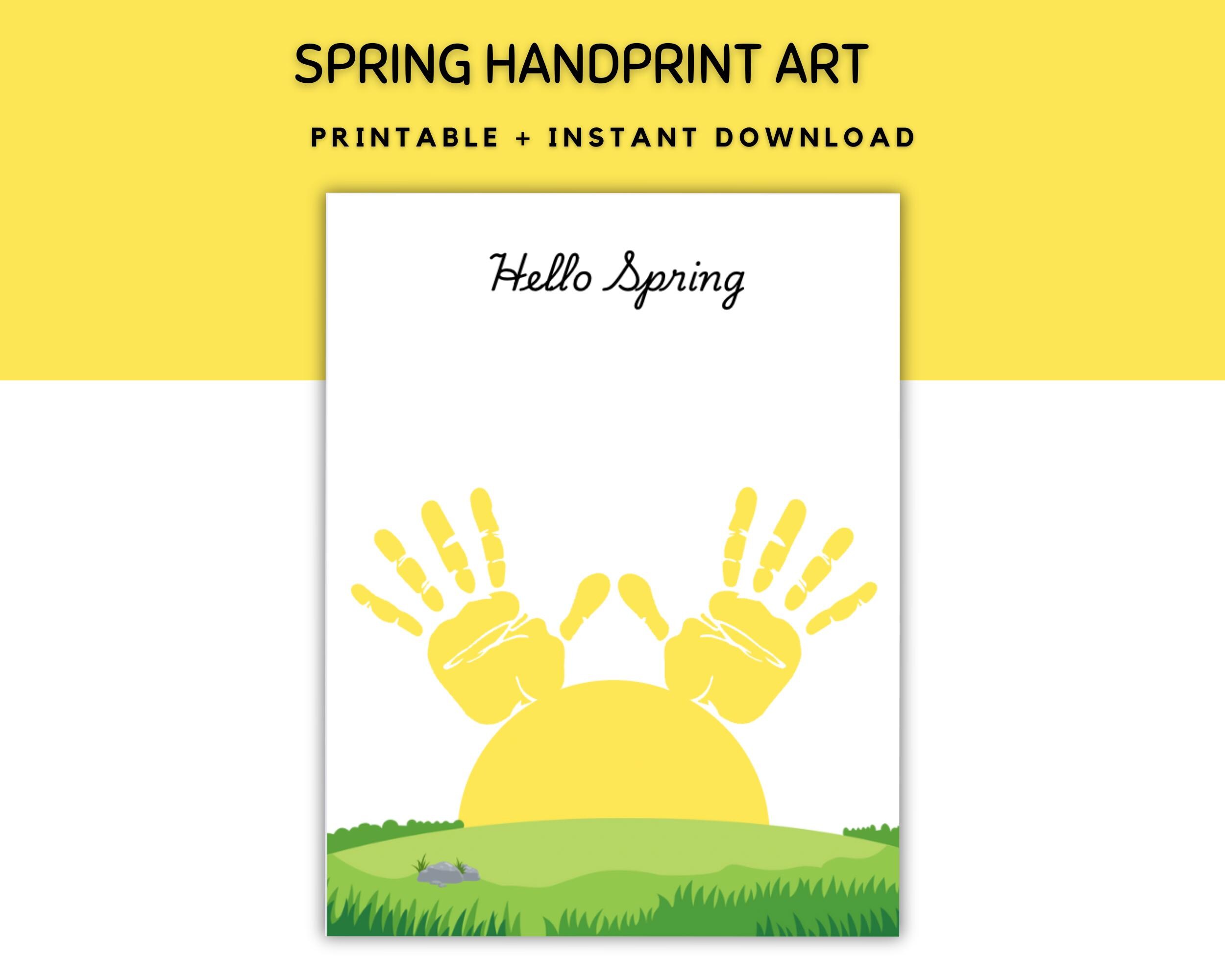 Spring Handprint Art, Spring Preschool Activity, Craft for Toddlers ...