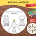King Saul and David Bible Story Wheel Printable | 1 Samuel 16–20 Kids ...