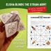 Elisha Blinds the Syrian Army Cootie Catcher | Prophet Elisha Bible ...