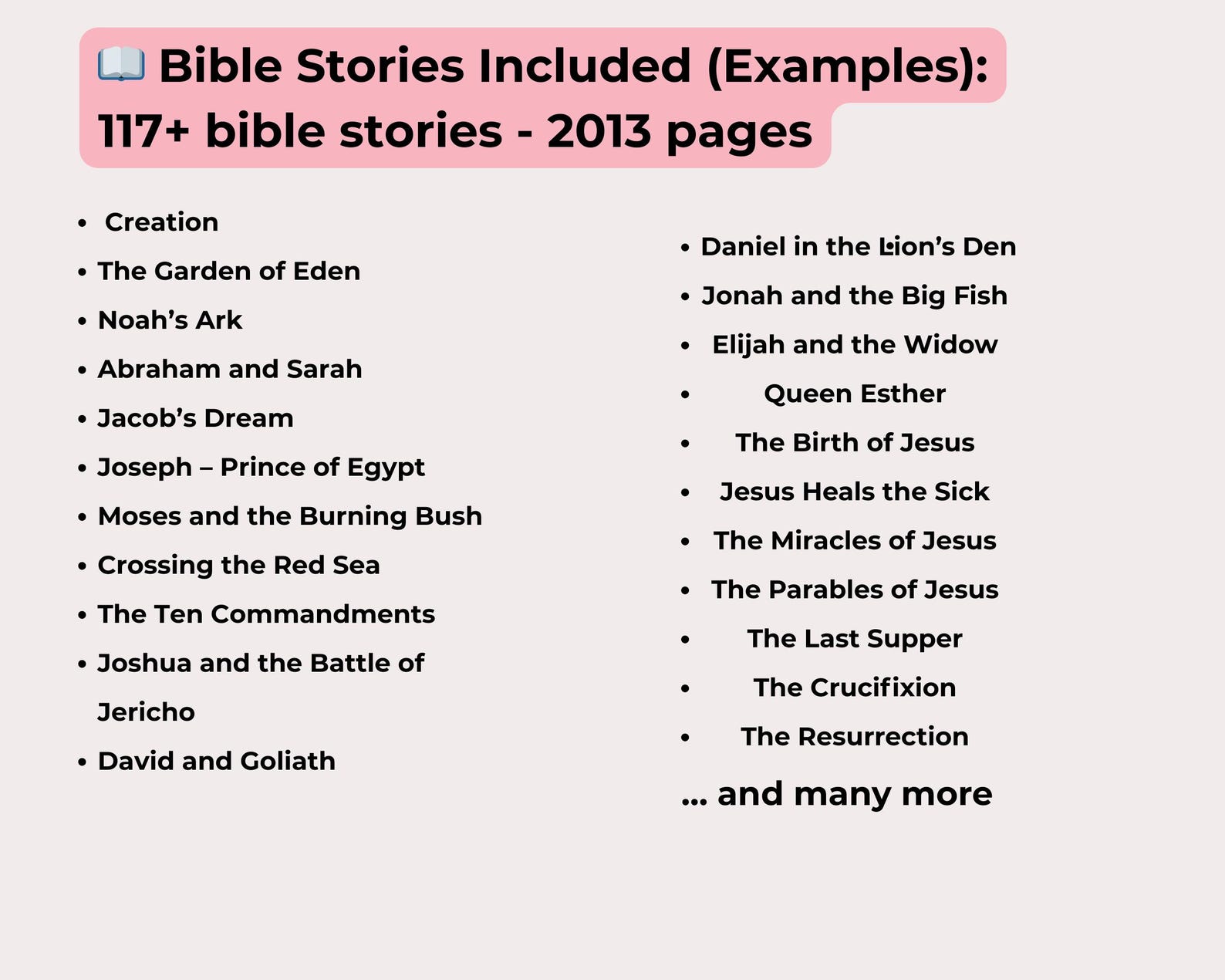 Complete Bible Activities Mega Bundle for Kids, Old & New Testament ...