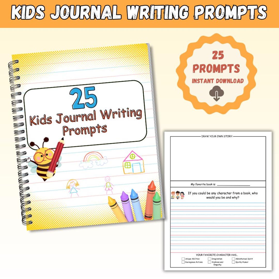 25 Creative Kids Journal Writing Prompts | Printable Storytelling ...