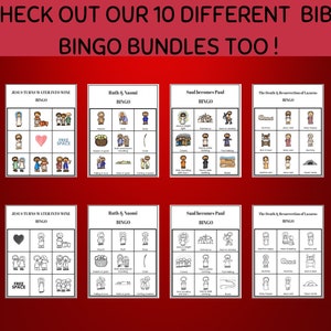 Daniel and the Lions Bingo Set for Kids Bible Story Activity, Daniel ...