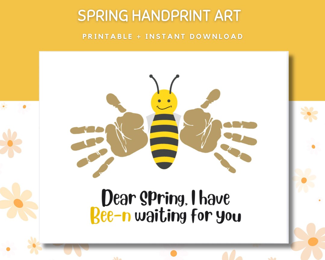 Spring Handprint Art, Spring Preschool Activity, Craft for Toddlers ...
