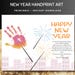 New Year Handprint Craft for Kids, Keepsake 2025, Happy New Years Eve ...