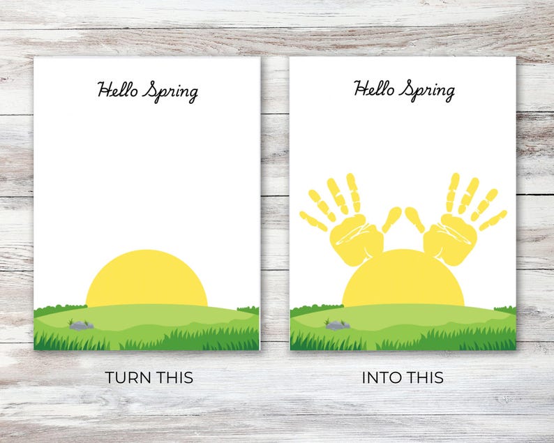 Spring Handprint Art, Spring Preschool Activity, Craft for Toddlers ...