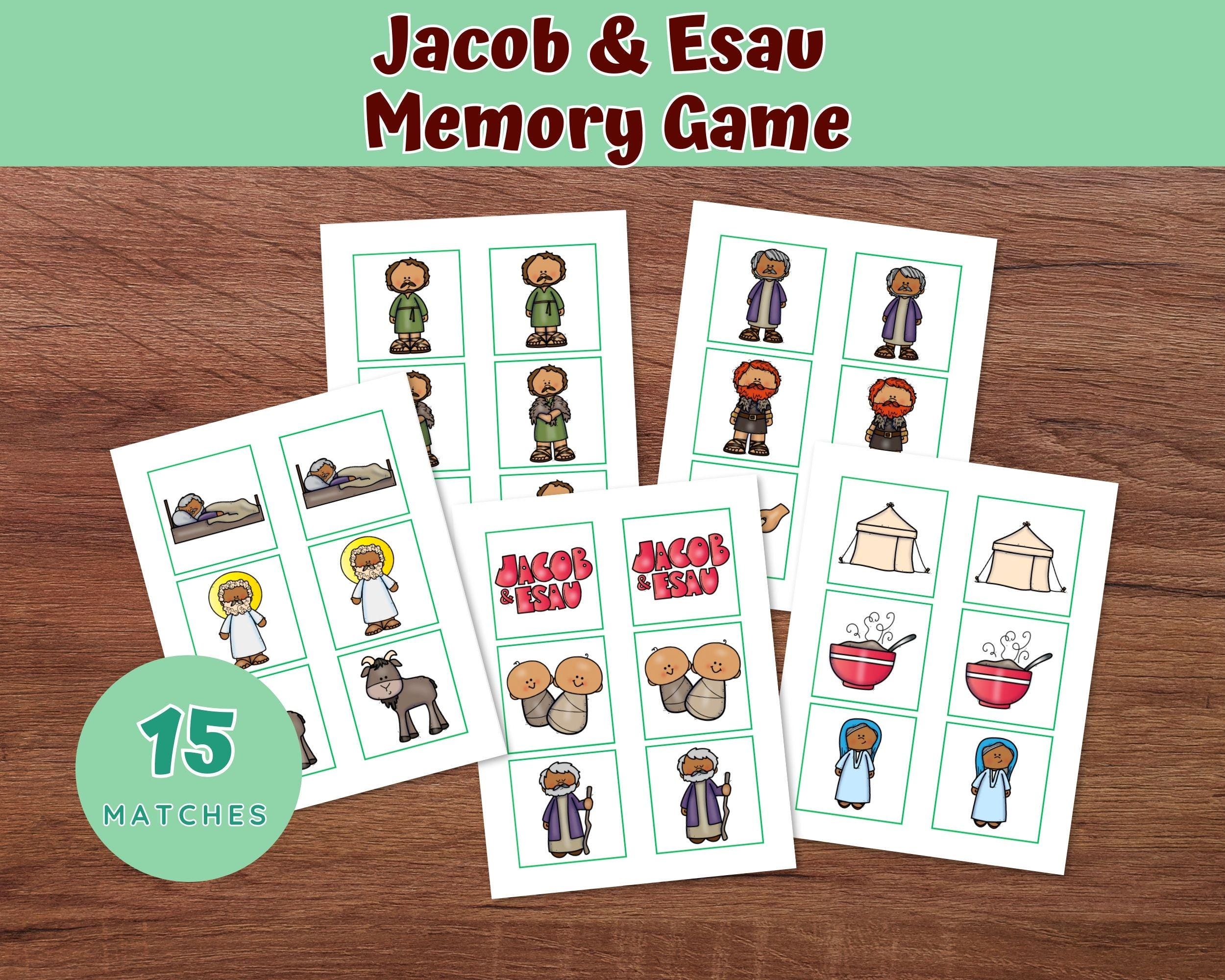 Jacob and Esau Printable Bundle 2 , Fun Bible Activity for Kids, Bible ...