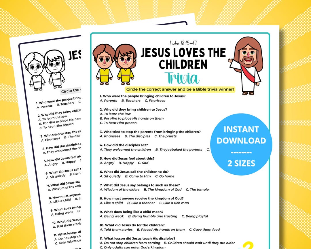 Jesus Loves the Children Bible Story | Let the Little Children Come to ...