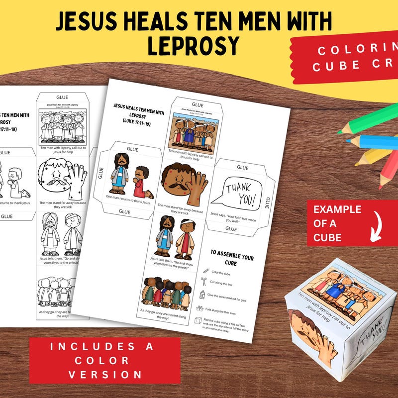 Jesus Heal the Lepers Craft - Etsy