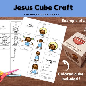 Who is Jesus Coloring Cube | John 20 | Printable Bible Craft for Kids ...