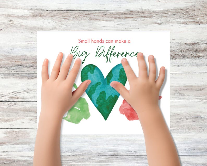 Earth Day Handprint Craft, Handprint Art, Handprint Craft Keepsake ...