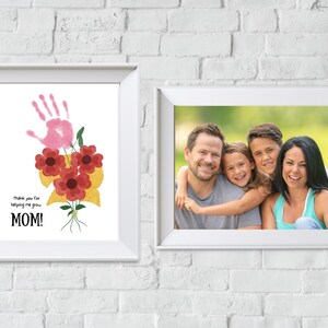 Handprint for Mom Craft, Mother's Day Handprint, Mom Birthday Keepsake ...