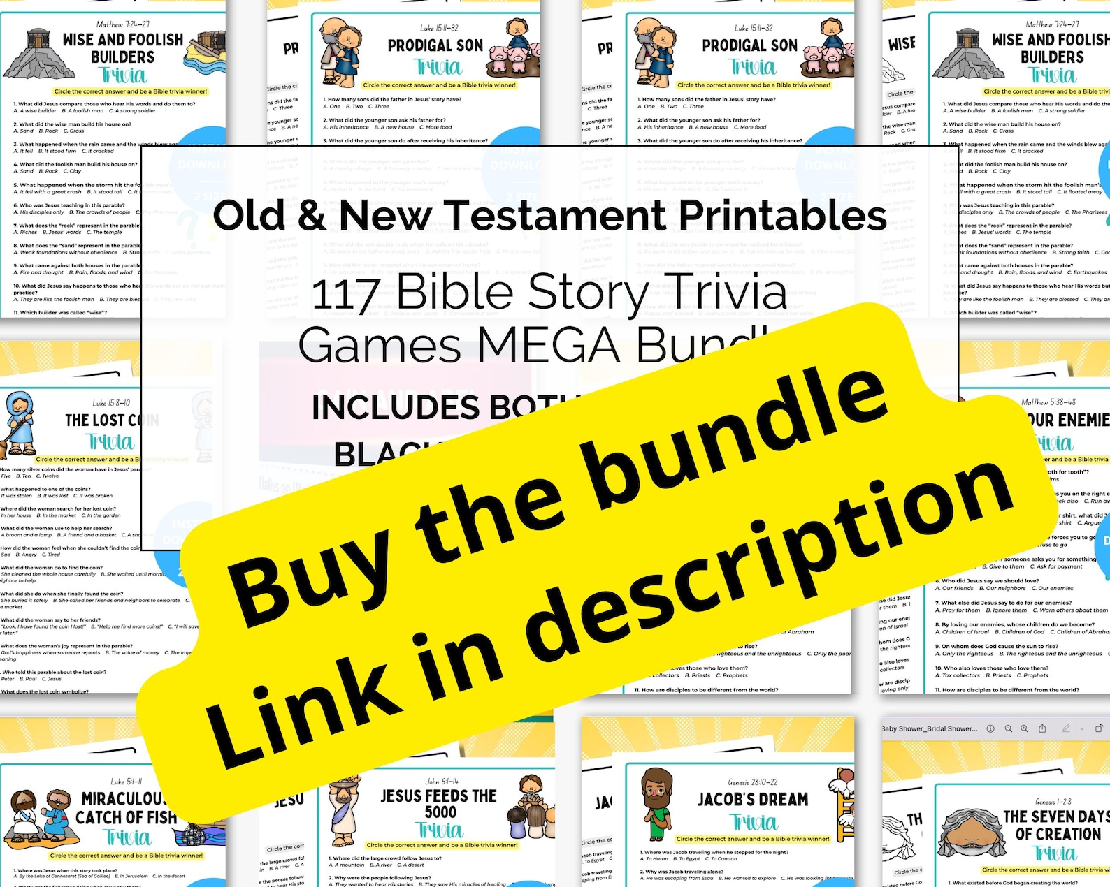 Parable of the Unforgiving Servant Bible Trivia Game | Parable of ...