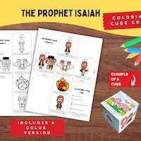 Isaiah Bible Activity Kids, Bible Worksheet, Isaiah Coloring Page ...