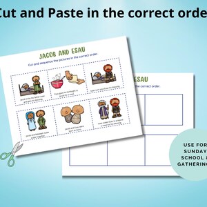 Jacob & Esau Sequencing Activity | Old Testament Kids Activity | Quiet ...