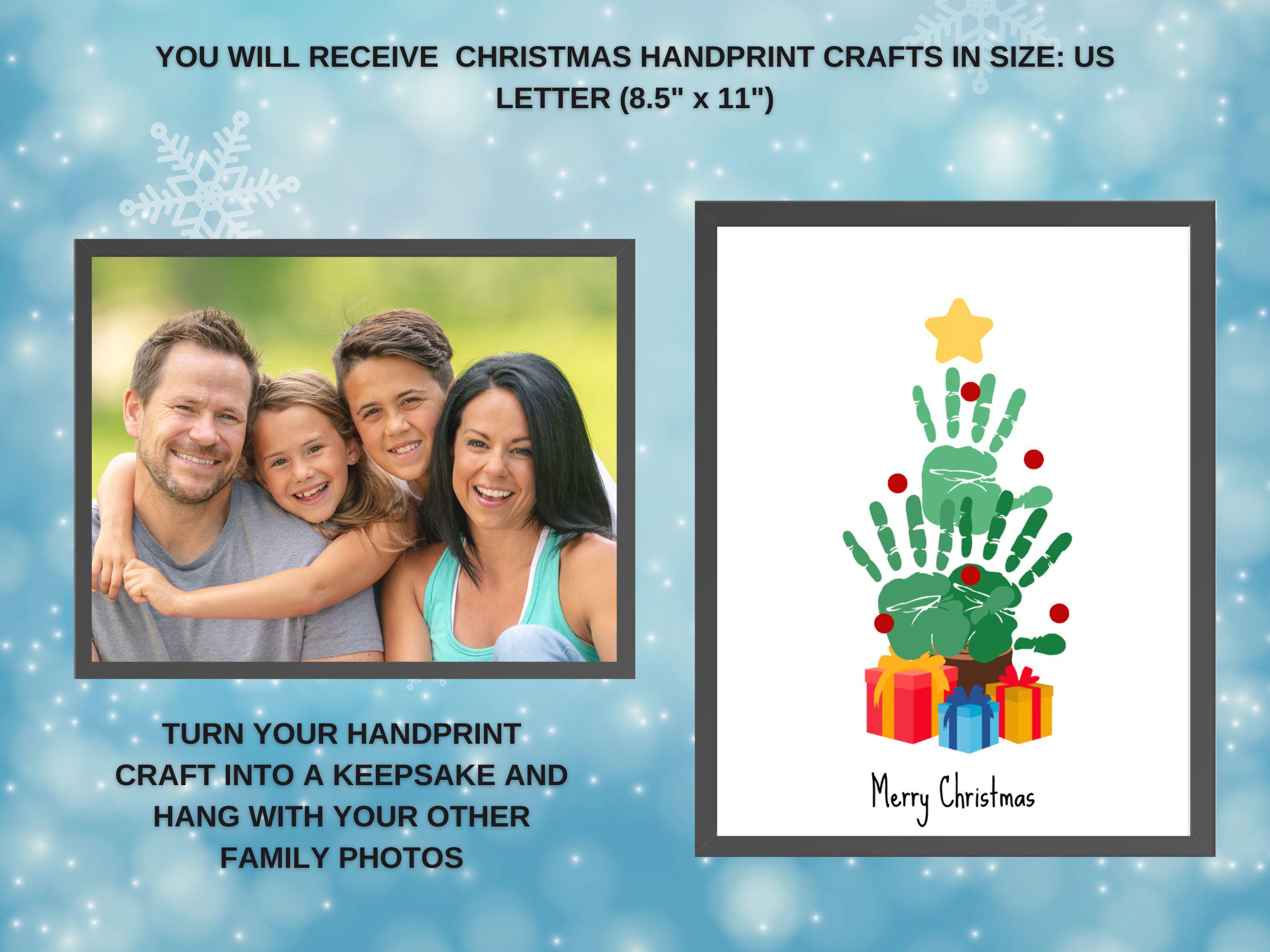 Christmas Handprint Art, Christmas Preschool Activity, Craft for ...