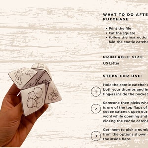 Jacob and Esau Printable Cootie Catcher - Sunday School Craft for Kids ...