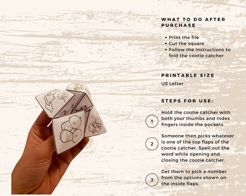 Jacob and Esau Printable Cootie Catcher - Sunday School Craft for Kids ...