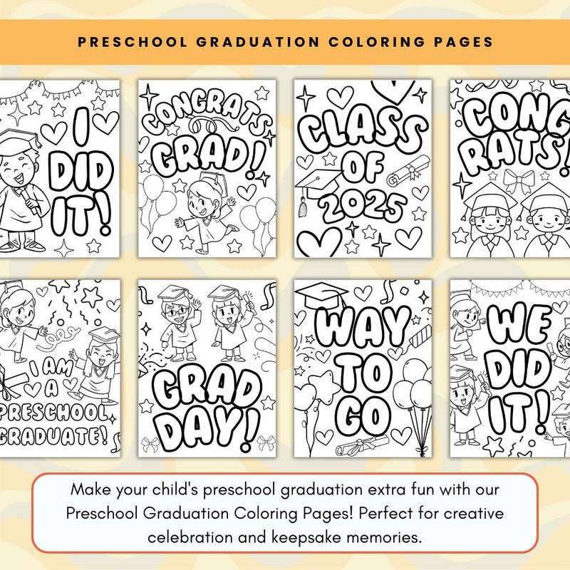Class of 2025 Coloring Page - Etsy