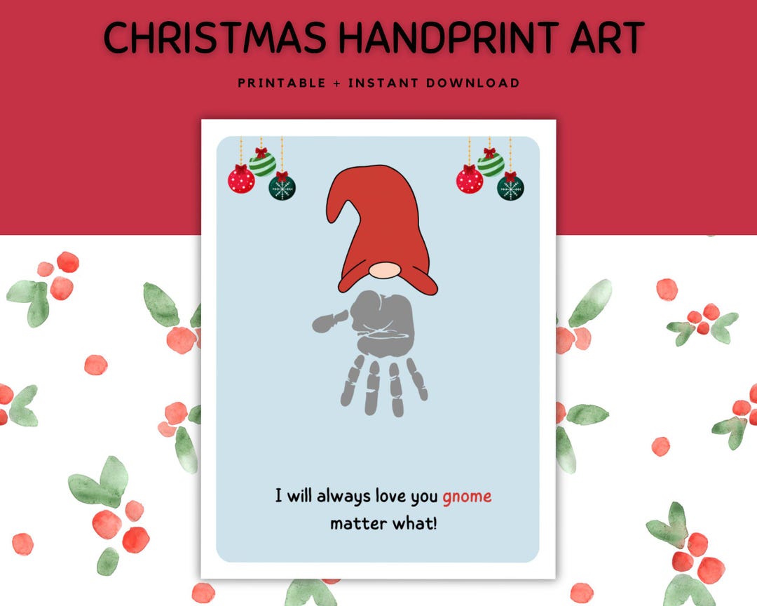 Christmas Handprint Art, Christmas Preschool Activity, Craft for ...