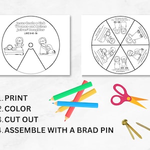 Jesus Heals Jairus’ Daughter & Sick Woman Bible Wheel | Luke 8:40–56 ...