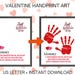 Valentine's Day Handprint and Footprint Art Bundle , Valentine ...