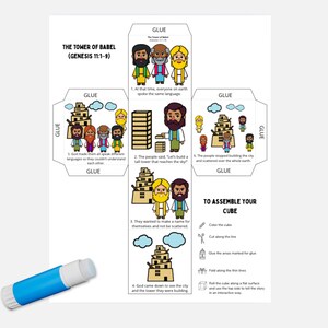 Tower of Babel Bible Craft for Kids – Genesis 11:1–9 Printable for ...