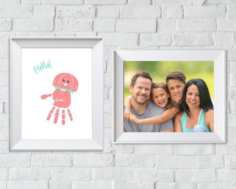 Jellyfish Handprint Craft, Keepsake, Hand Print Art for Kids, Gift Idea ...