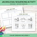 Jacob & Esau Sequencing Activity | Old Testament Kids Activity | Quiet ...