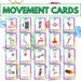40 Movement Cards | Kids Activity Game | Instant Download PDF | Gross ...