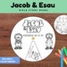 Jacob and Esau Printable Bundle, Fun Bible Activity for Kids, Bible ...