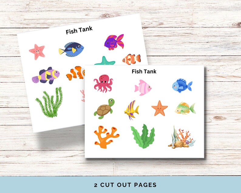 Build Your Own Fish Tank Printable, Kid's Summer Activity, Preschool ...