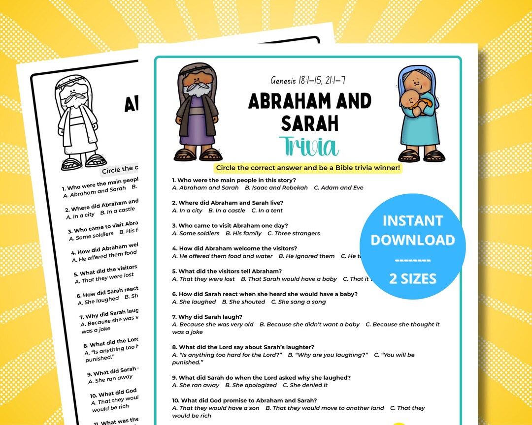 Abraham and Sarah Bible Story for Kids | Birth of Isaac From Genesis 18 ...