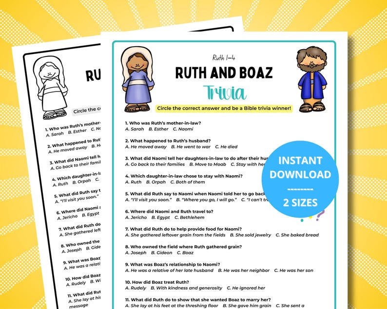 Ruth and Boaz | Ruth and Naomi | Book of Ruth Bible Story | Ruth 1–4 ...