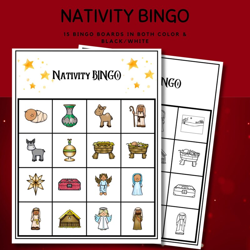 Nativity Bingo - Etsy