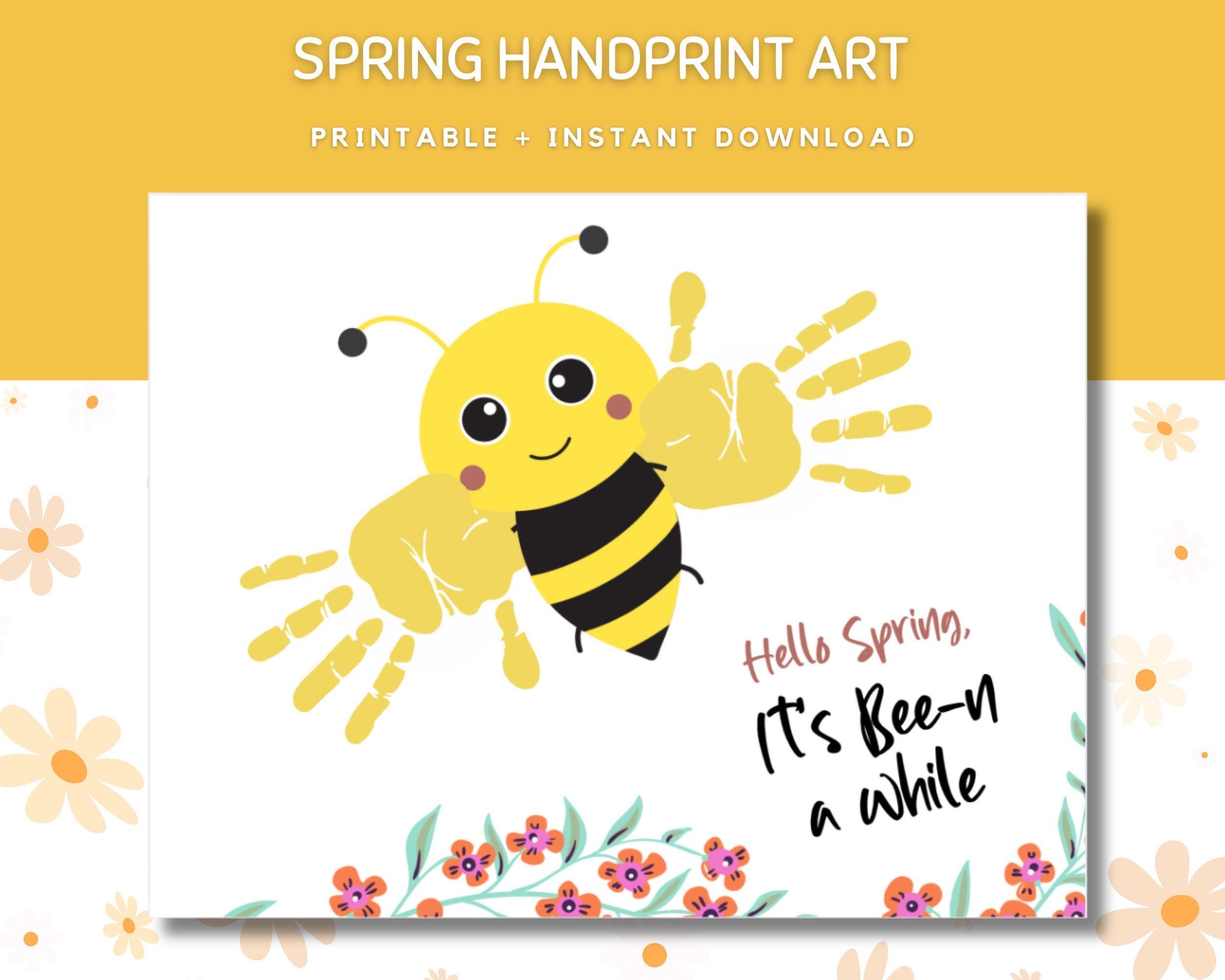 Spring Handprint Art, Spring Preschool Activity, Craft for Toddlers ...