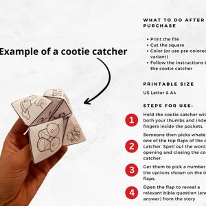 King Saul and David Cootie Catcher | David and Saul Bible Story for ...