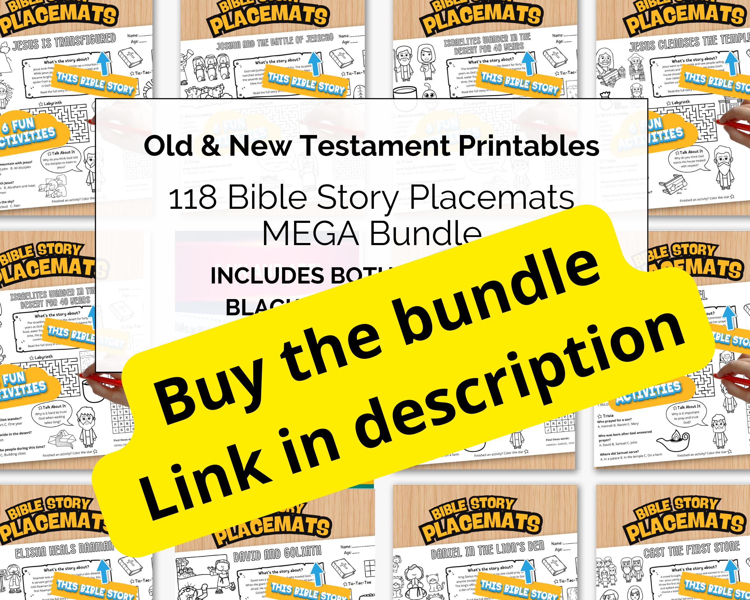 Jesus Walks on Water Bible Story Placemat | Matthew 14:22–33 Walking on ...