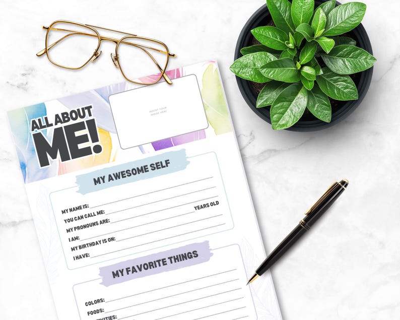 All About Me Special Needs | 5 Printable Pages | Kid Profile | Student ...