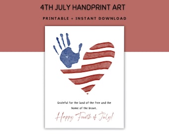 4th July, Handprint Art, Fourth of July Handprint Art, Kids Crafts ...